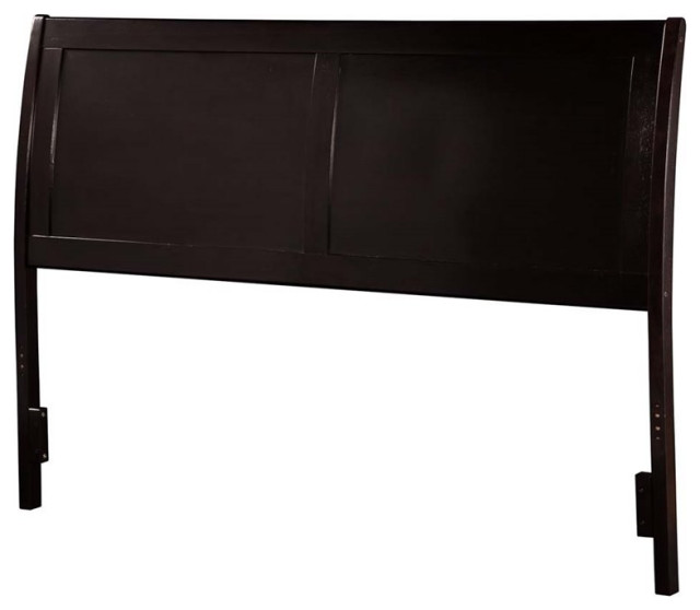 AFI Portland Twin Wood Sleigh Headboard with USB Charging Station in ...