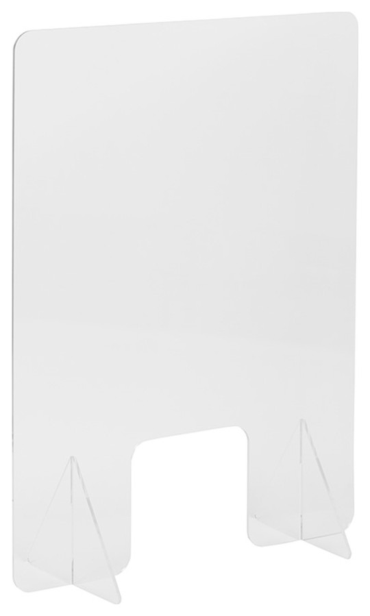 Flash Furniture 33"x24" Acrylic Free-Standing Register Shield ...