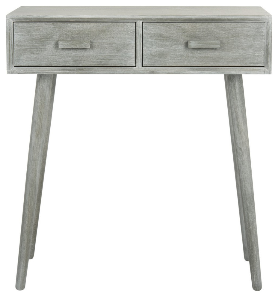 Neena 2 Drawer Console, Slate Gray - Midcentury - Console Tables - by ...