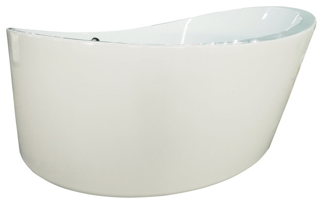 6 Foot Round Free Standing Acrylic Air Bubble Bathtub - Contemporary ...