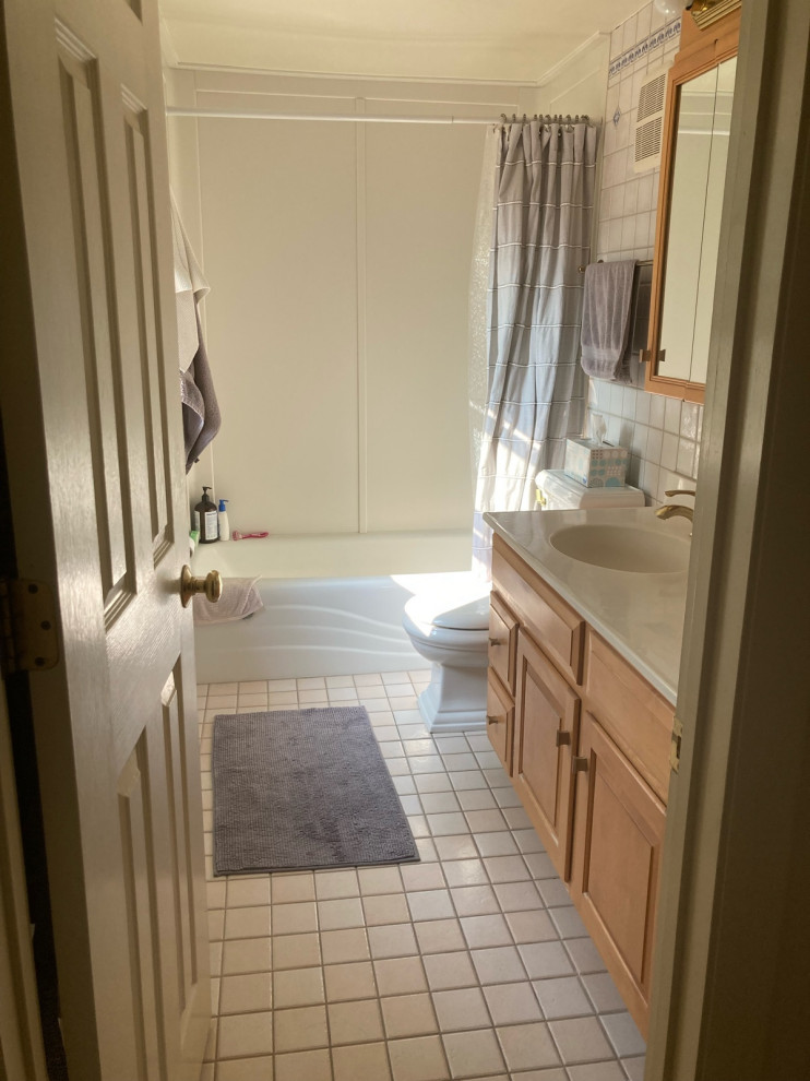 Updating 80s bathroom on a budget