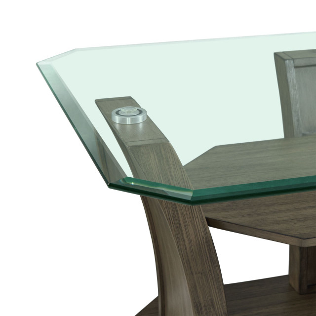 Dapper Rectangular Coffee Table Gray - Transitional - Coffee Tables ...