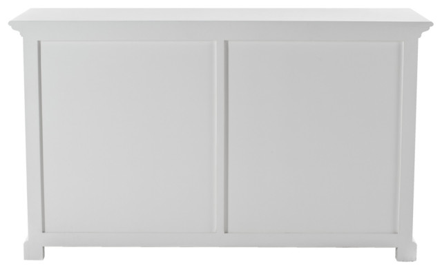 Classic White Small Buffet Table - Transitional - Buffets And ...