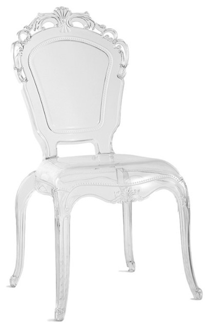 Gittel Clear Acrylic Dining Chair, Set of 2 - Eclectic - Dining Chairs ...