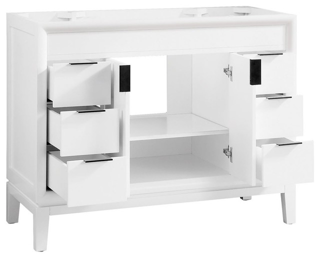 Avanity Emma 42" Vanity Only, Dove Gray - Contemporary - Bathroom ...