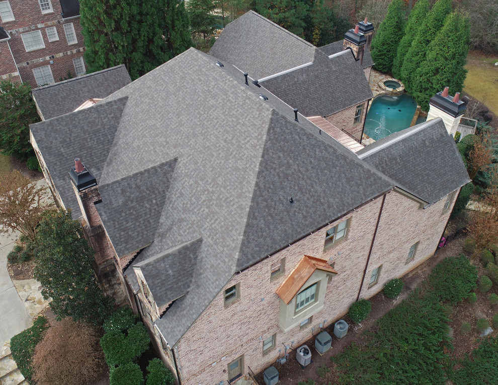 Roof, Gutters, Copper Standing Seam Metal Roof & Chimney Shrouds in ...