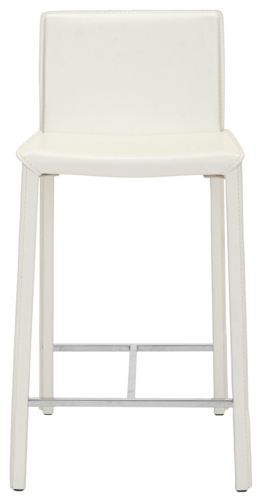Delores 24 " Counter Stool Set of 2 White - Contemporary - Bar Stools ...