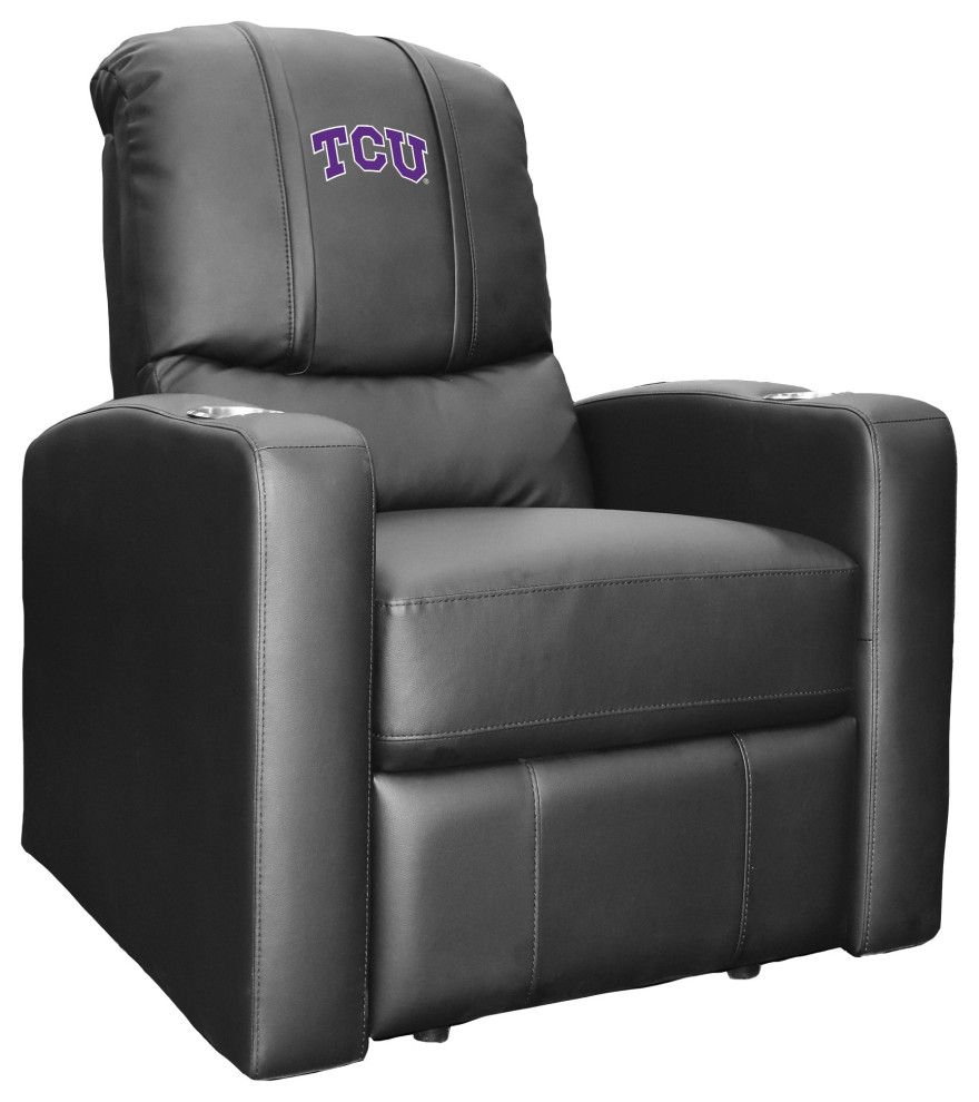 TCU Horned Frogs Primary Man Cave Home Theater Recliner - Contemporary ...