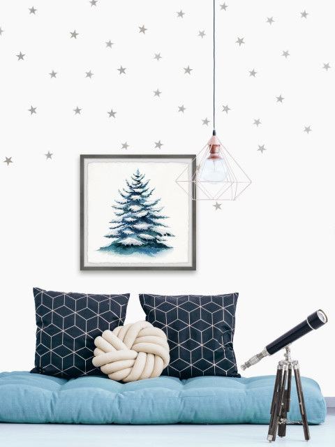 "All Christmas Trees Are Perfect" Framed Painting Print, 32x32 - Rustic ...