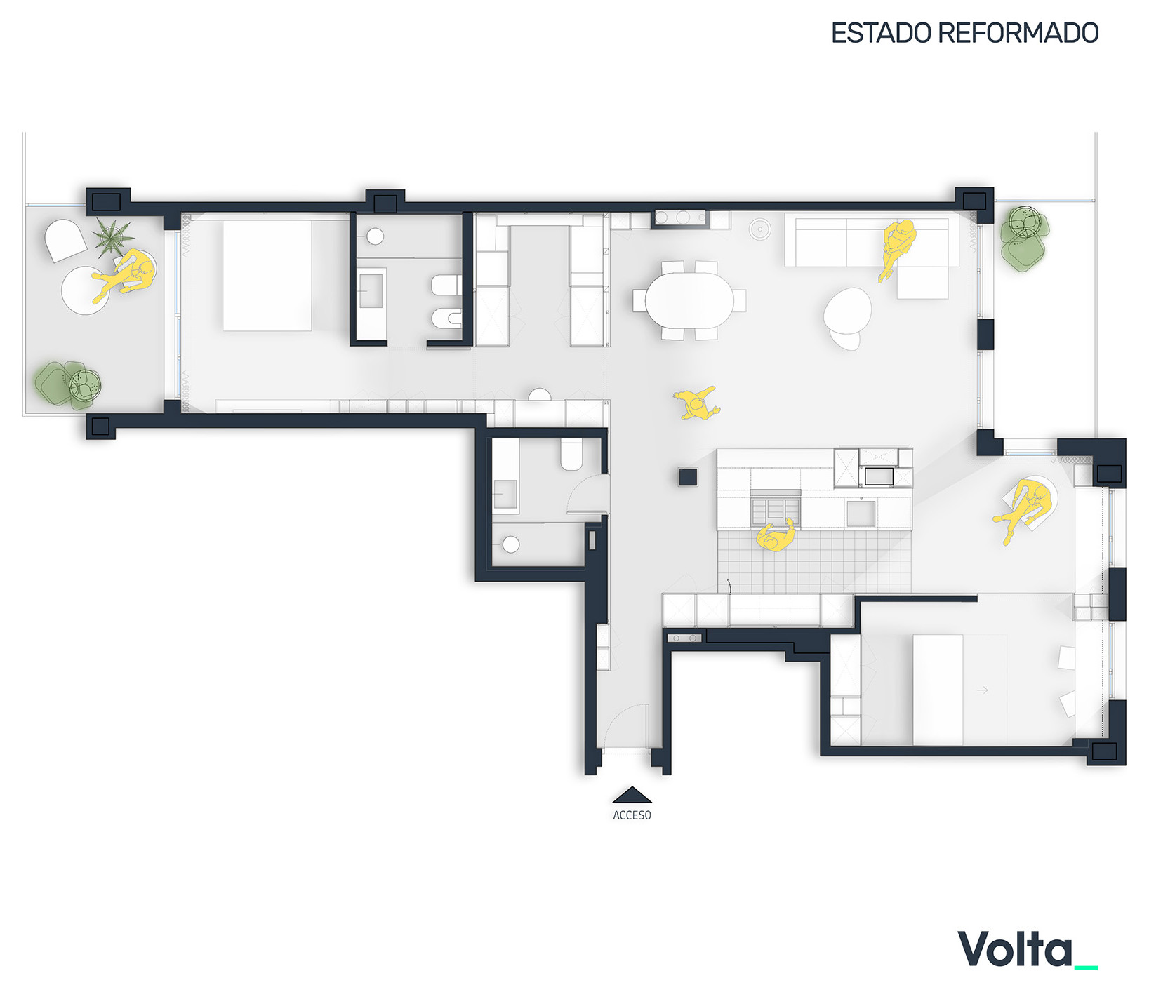 Ideas De Esquemas De Colores Para Planos De Planta Abiertos