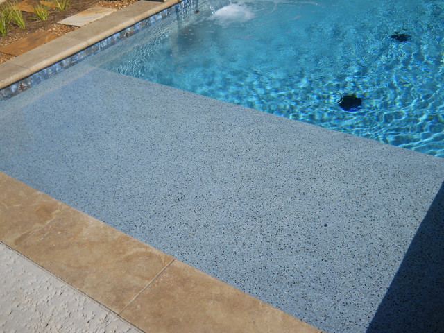Wet Edge Pearl Matrix Dove Grey with Primera Stone Spa - Modern - Pool ...