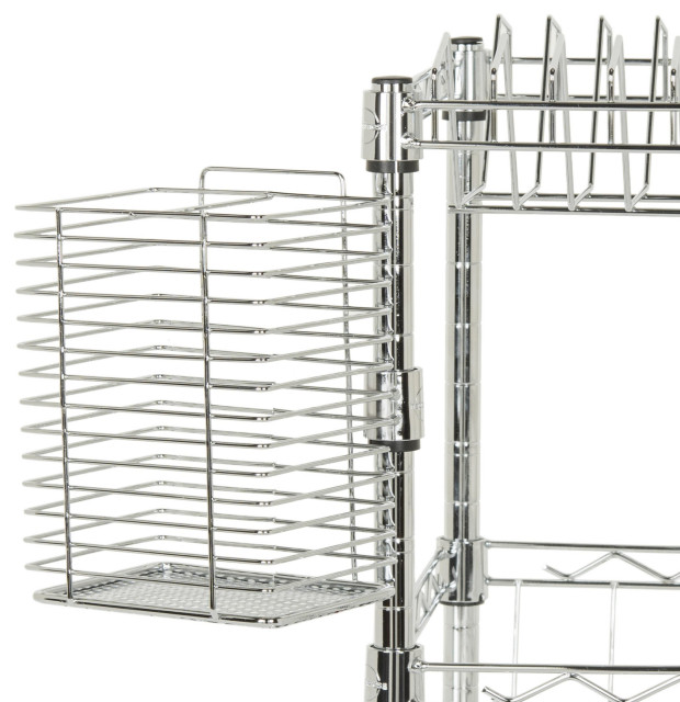 Brooklyn 24" Adjustable Dish Rack, Chrome - Contemporary - Dish Racks ...