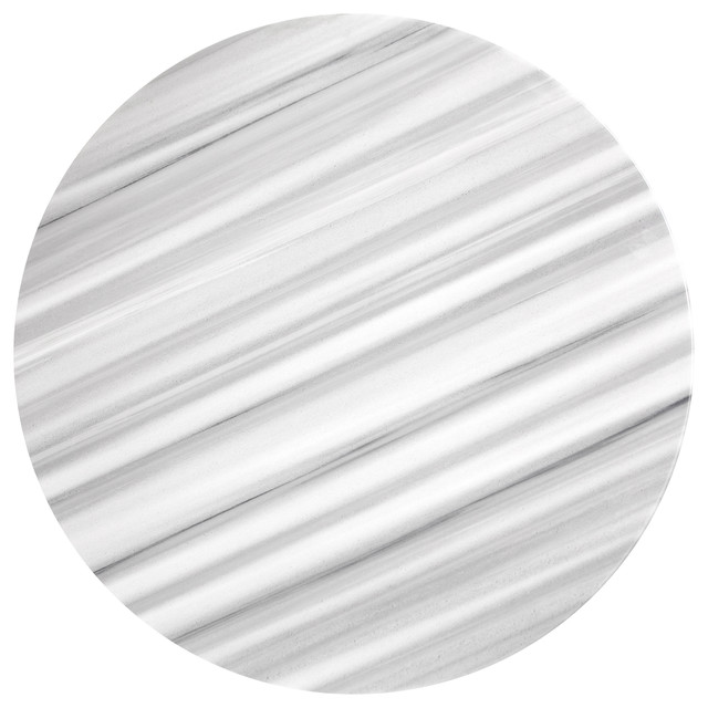 Iris Marble Dining Table, Streight Vein Marble - Contemporary - Dining ...