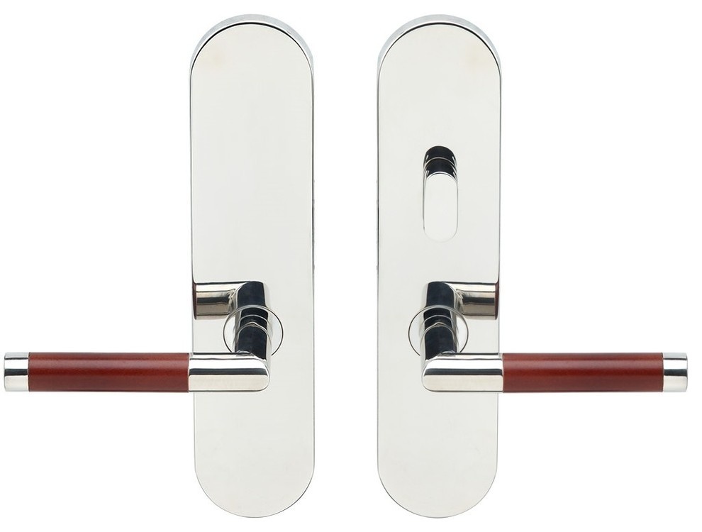 Cabernet Lever, Tubular Passage With Privacy Bolt, LH, Satin Stainless ...