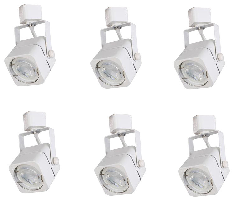 Elitco Matte White Track Head, 120V, Set of 6 - Transitional - Track ...