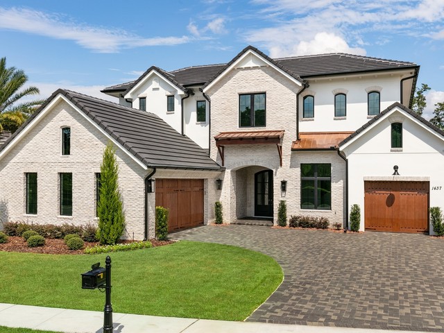 Modern Farmhouse in Winter Park Florida - Mediterranean - Exterior ...