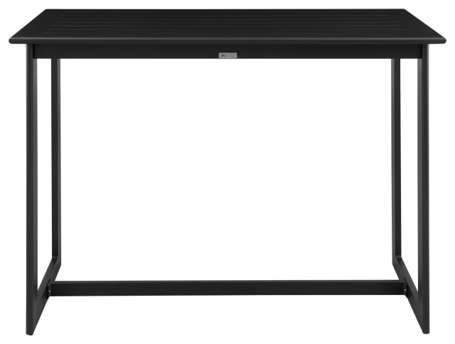 Grand Outdoor Patio Bar Height Dining Table, Aluminum - Outdoor Pub And ...