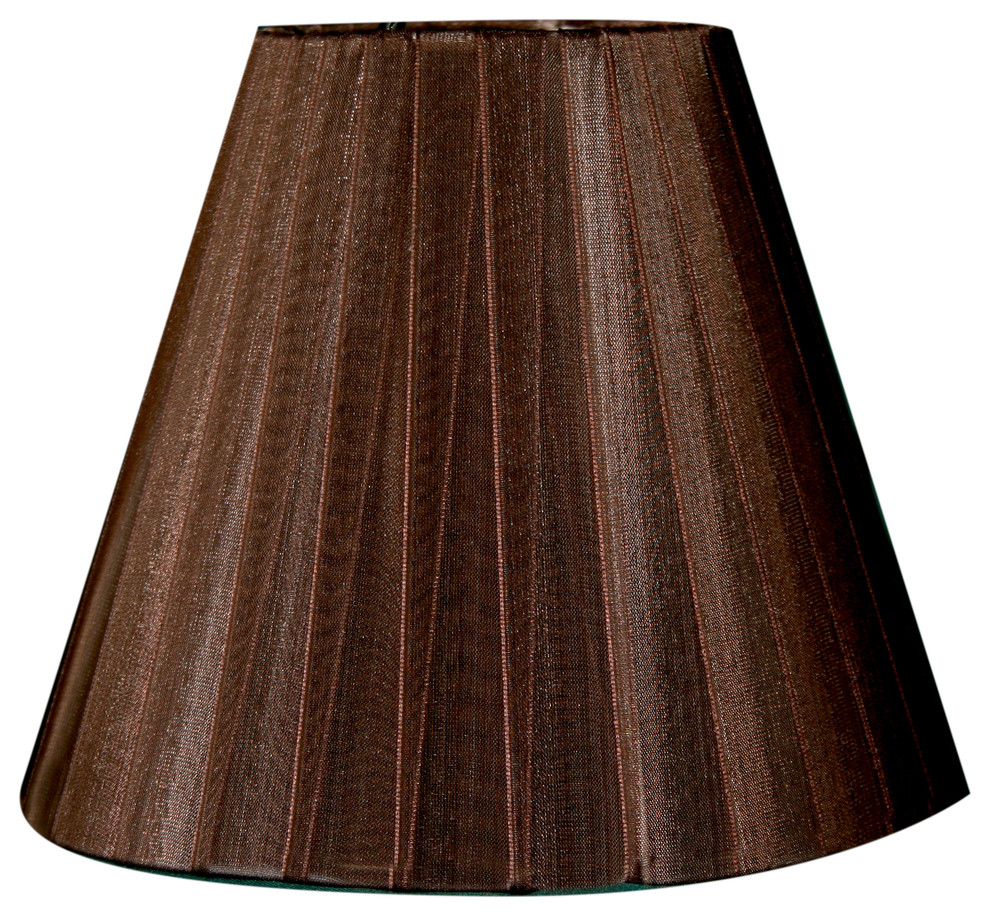 Brown Organza Empire Chandelier Lamp Shade, 3