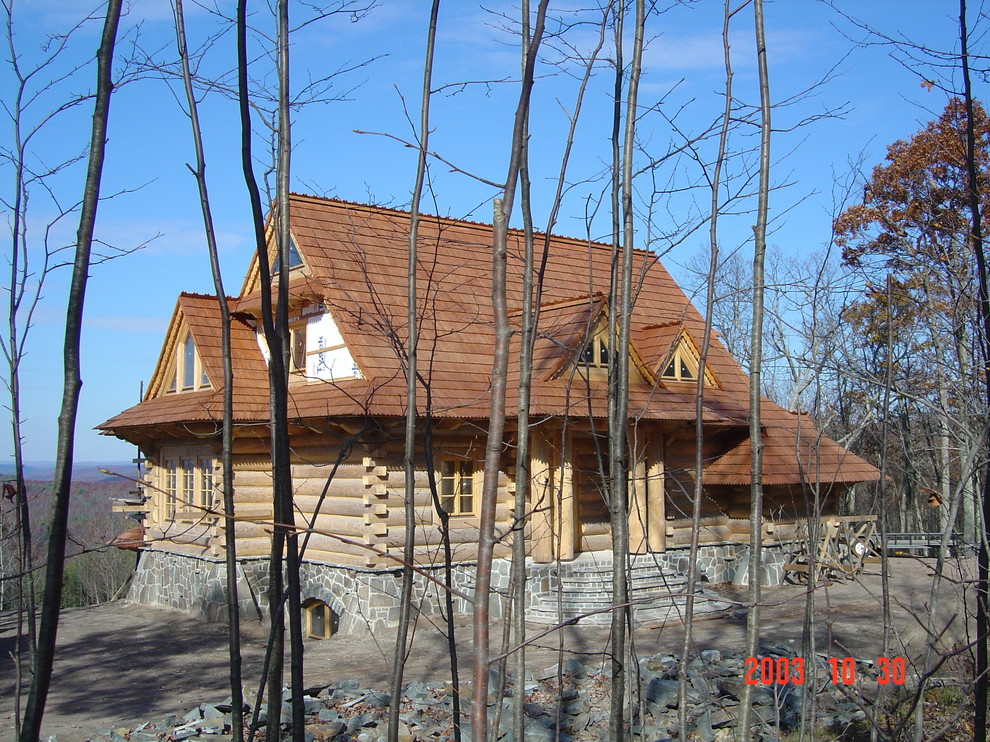 Tatra Log Home, Narrwsburg, New York - Traditional - New York - by ...