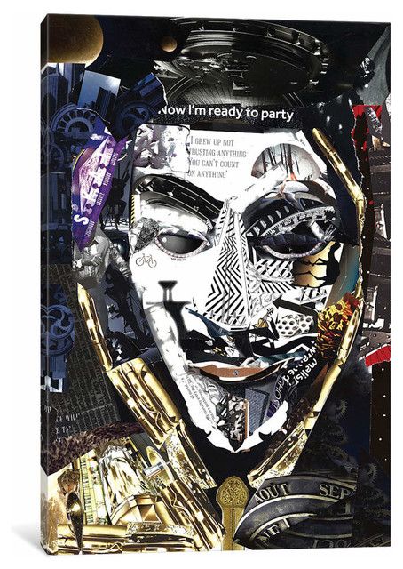 "Anonymous" by GLIL Canvas Print, 12"x1.5"x18" - Contemporary - Prints ...