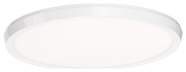 Argo LED Flush Mount, White - Transitional - Flush-mount Ceiling ...