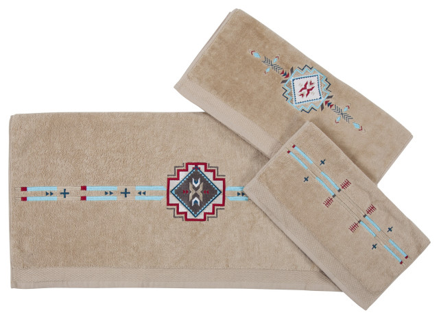 Spirit Valley Towel Set, 3 Piece - Southwestern - Bath Towels - by ...