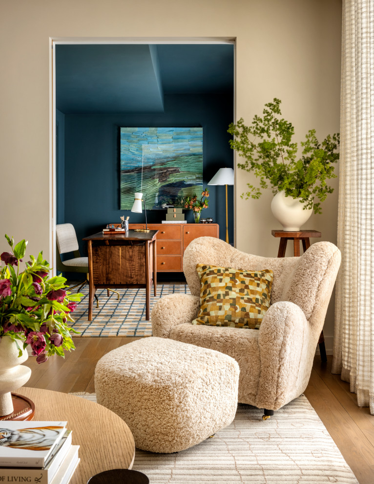 Tactile, Earthy City Escape - Contemporary - Home Office - New York ...