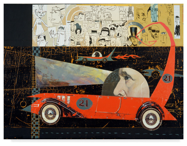 Anthony Freda 'Red Car 21' Canvas Art, 14"x19" - Eclectic - Prints And ...