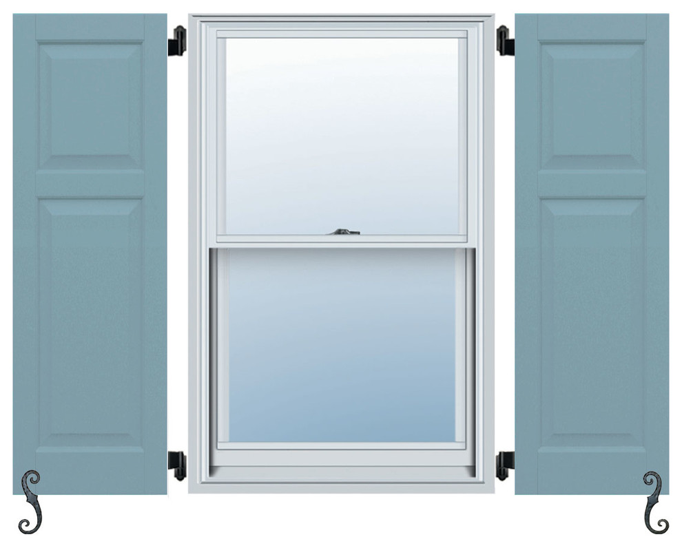 Atlantic Classic 40/60 Offset Panel, Raised Panel Shutters, Set of 2 ...