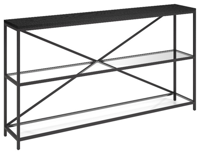 Henn&Hart 55" Black Console Table - Transitional - Console Tables - by ...