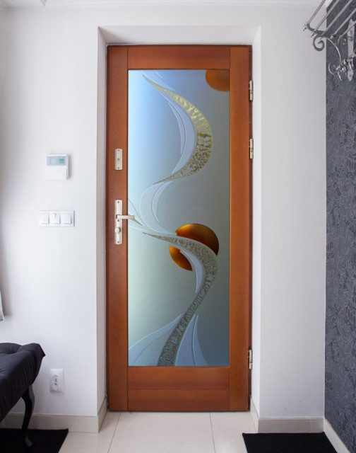 Front Door - Ribbon Reflection Moons - Fiberglass Smooth - 30" x 80 ...