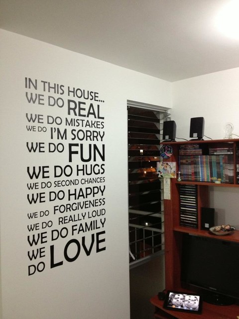 "In This House We Do" Vinyl Wall Decal Sticker 22" W x 40" H ...