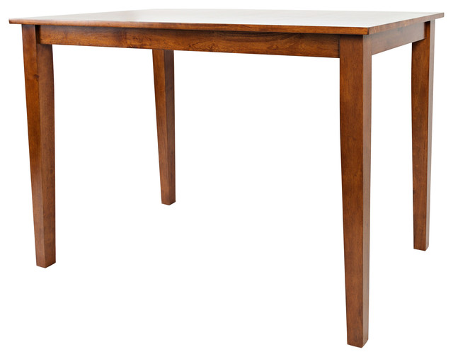 Simplicity Counter Height Dining Table, Caramel - Traditional - Dining ...