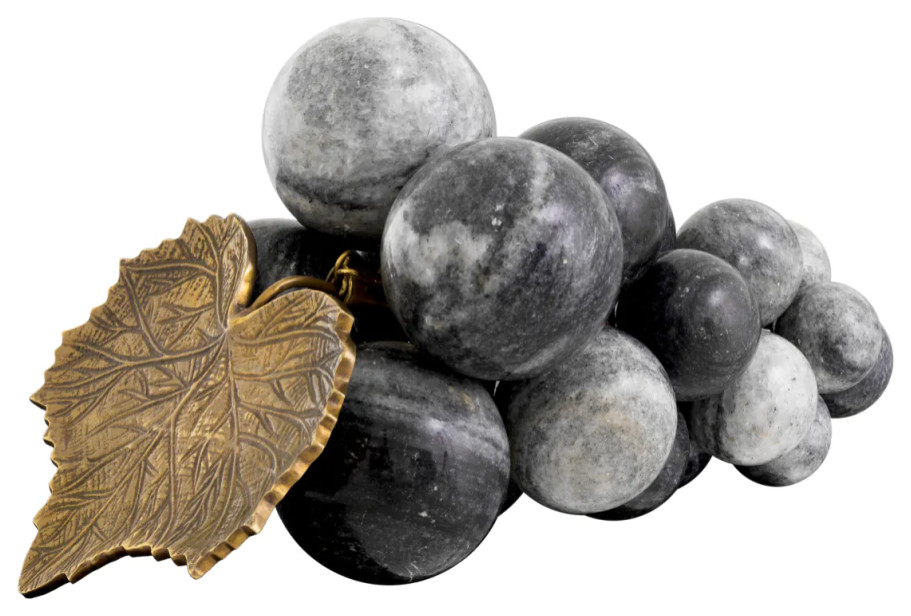 Gray Marble Decorative Object, Eichholtz Vintage Grapes - Contemporary - Decorative Objects And ...
