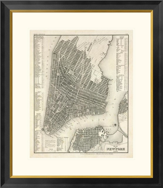 "New York, Plan, 1844" by Society for the Diffusion of Useful Knowledge ...