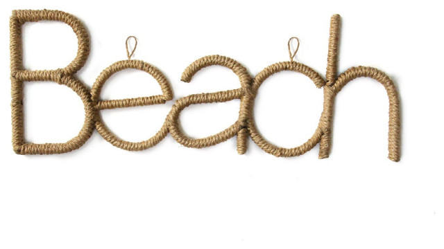 HomeRoots Coastal Beach Nautical Rope Wall Decor - Beach Style - Wall ...