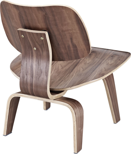 Isaac Wood Lounge Chair - Midcentury - Armchairs And Accent Chairs - by ...
