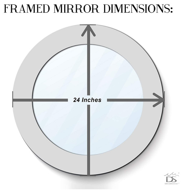 24" Decorative Glass Mosaic Wall Mirror - Purple Decorative Mirrors for ...