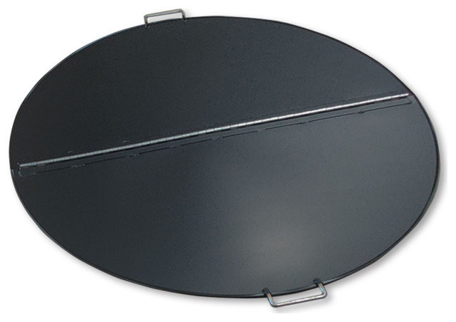 Round Folding Fire Pit Cover, Stainless Steel, 61" Diameter ...