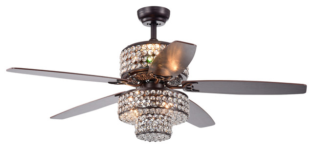 Tierna 52" Lighted Ceiling Fan, Remote Controlled - Traditional ...
