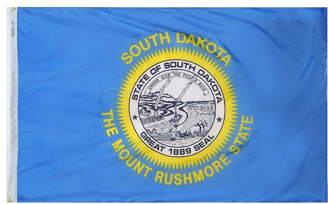 South Dakota, 2'x3' Nylon Flag - Traditional - Flags And Flagpoles - by ...
