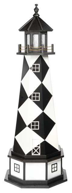 Cape Lookout Hybrid Lighthouse, 5 Foot - Beach Style - Garden Statues ...