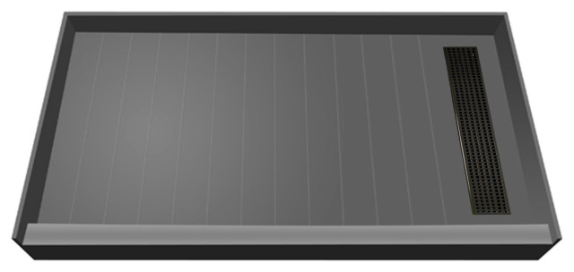 Tile Redi RT3060R-PVC-2.5 Redi Trench 60" x 30" Rectangular - Shower ...