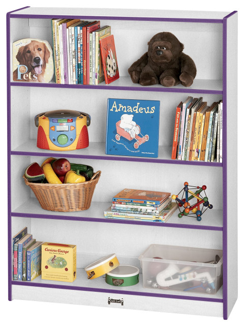 Rainbow Accents Standard Bookcase - Purple - RTA - Modern - Kids ...