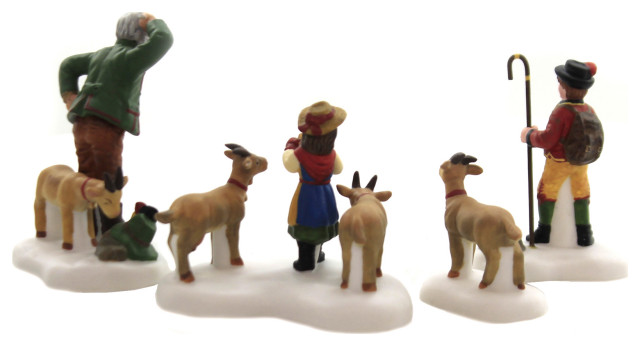 Department 56 Accessory HEIDI and HER GOATS Porcelain Alpine Village ...