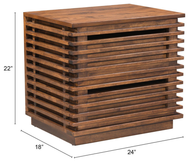 Linea End Table Walnut - Modern - Coffee And Accent Tables - by ...