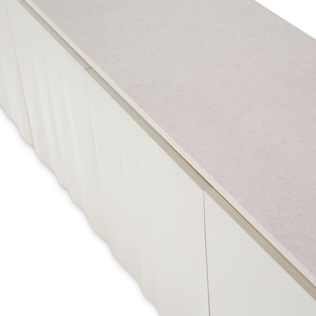 Aico Amini London Place Media Cabinet in Creamy Pearl - Transitional ...