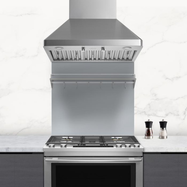30 in. Ducted Wall Mount Range Hood 1000CFM in Stainless Steel ...