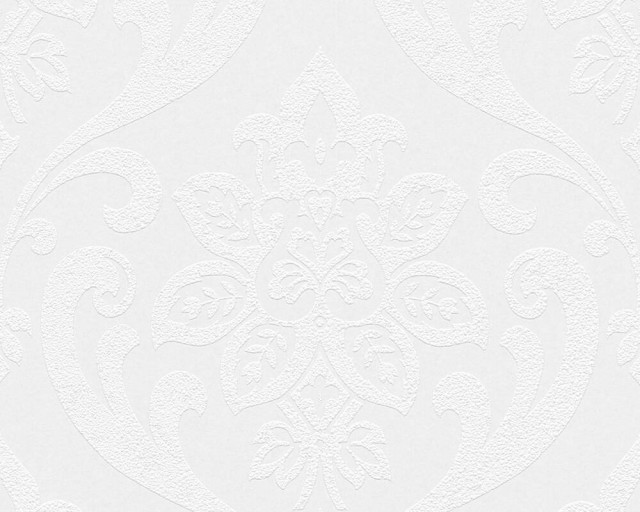 Deco/Motive Textured Wallpaper Featuring Ornamental Floral Pattern ...