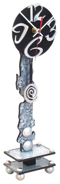 Zippo 3 Table Clock - Contemporary - Desk And Mantel Clocks - by david ...